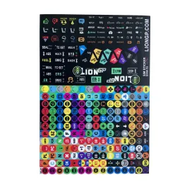 LionGP Sim Racing Stickers, button stickers for sim racing wheels and ...